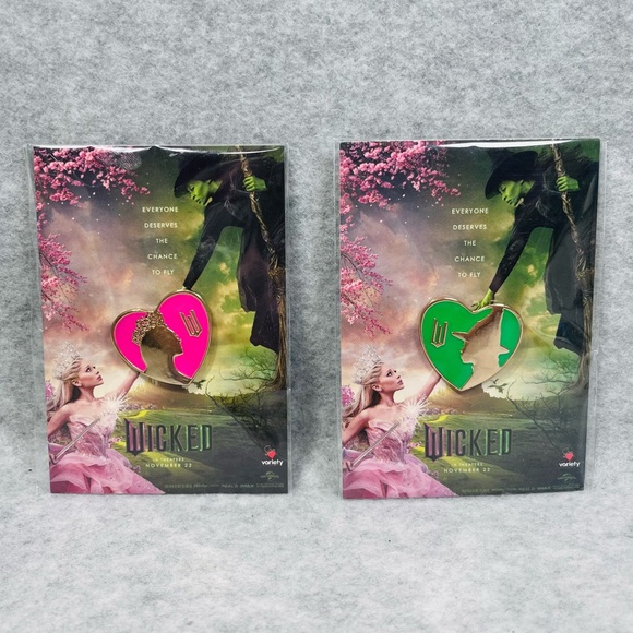 Universal Studio | Jewelry | Wicked Heart Pin Set 224 Wicked Movie ...